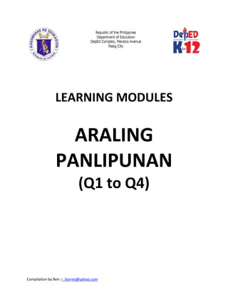 Compilation of Learning Modules in Grade 8 (K to 12 Education System in ...