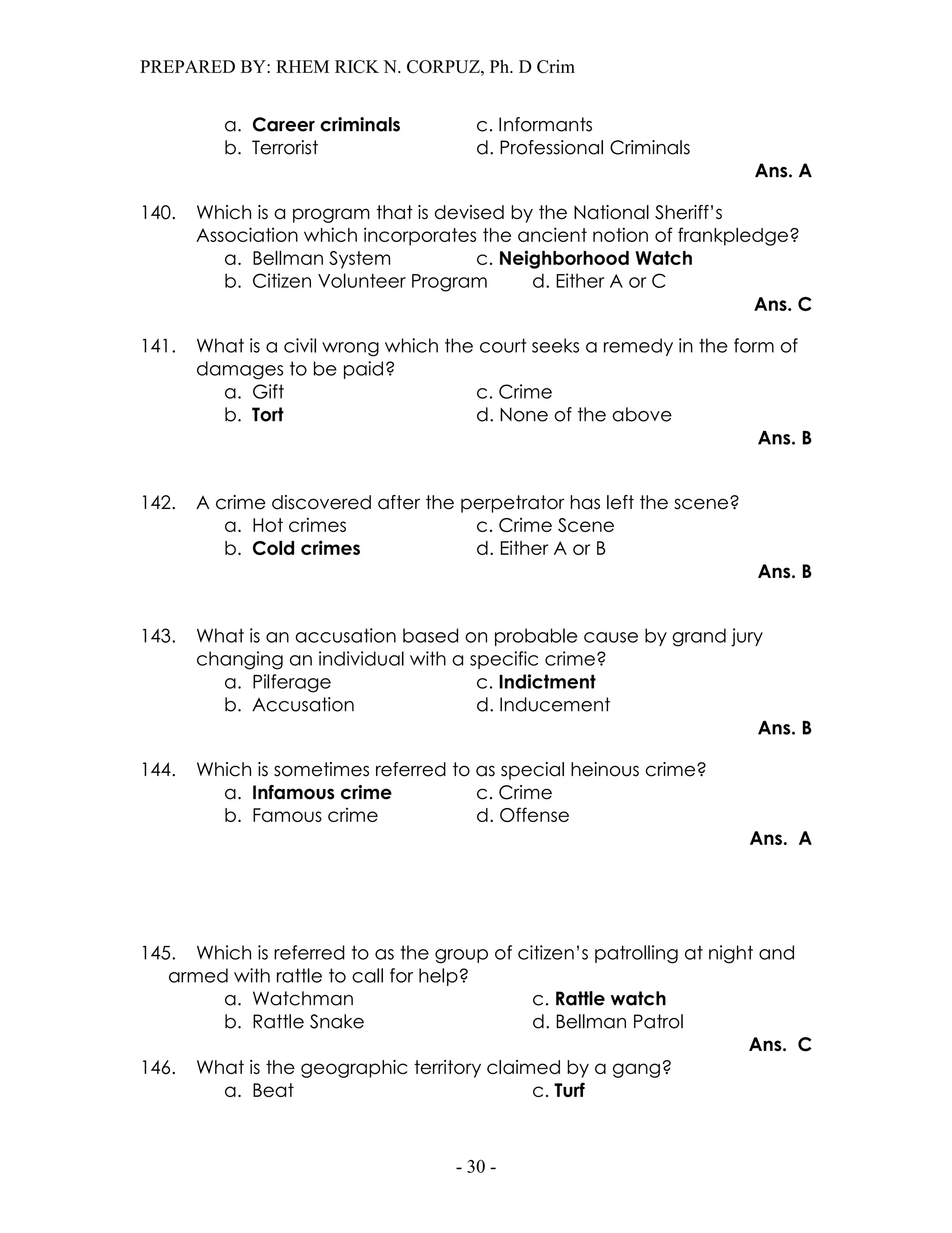Compilation of previous board examination questions | DOCX