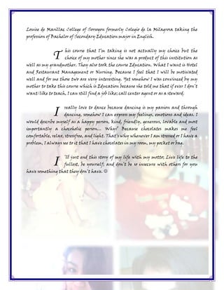 Compilations in creative writing | DOCX