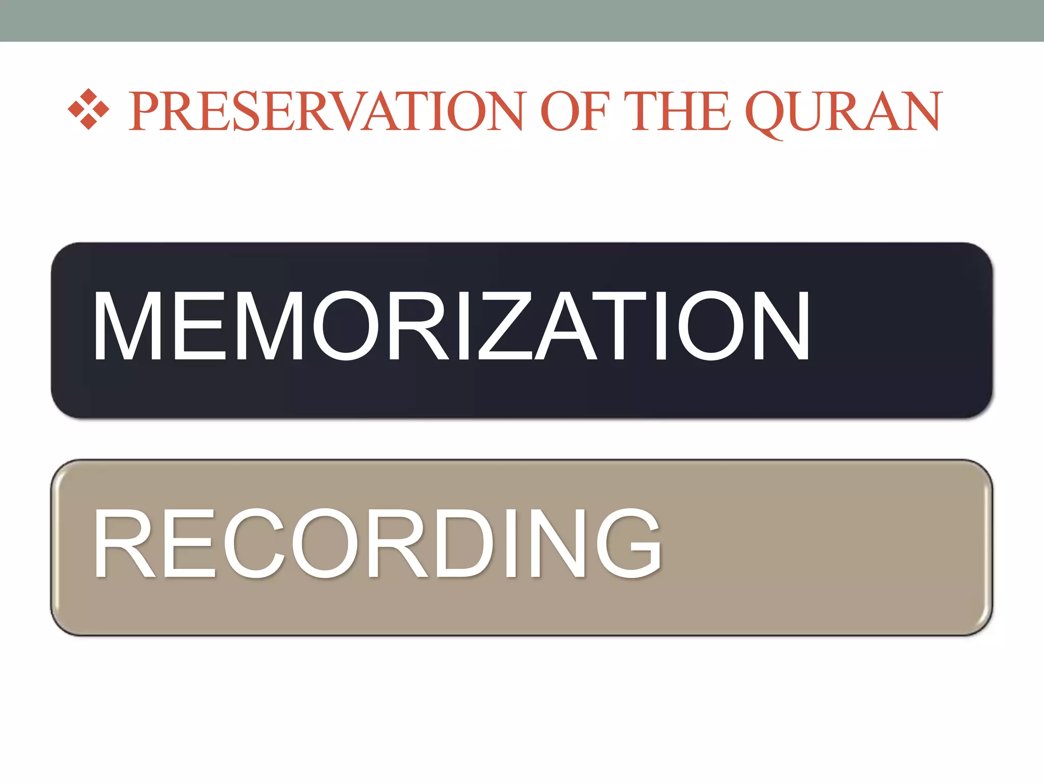 Compilation & standardization of The Quran | PPTX