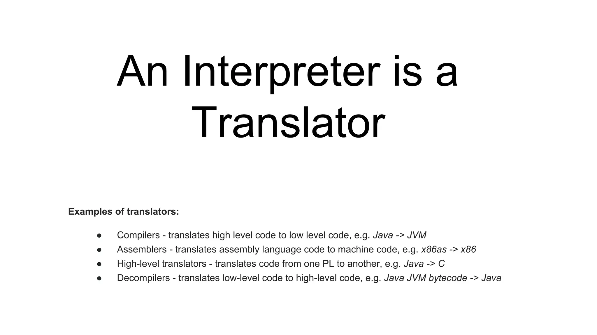 Compilation v. interpretation | PDF | Programming Languages | Computing