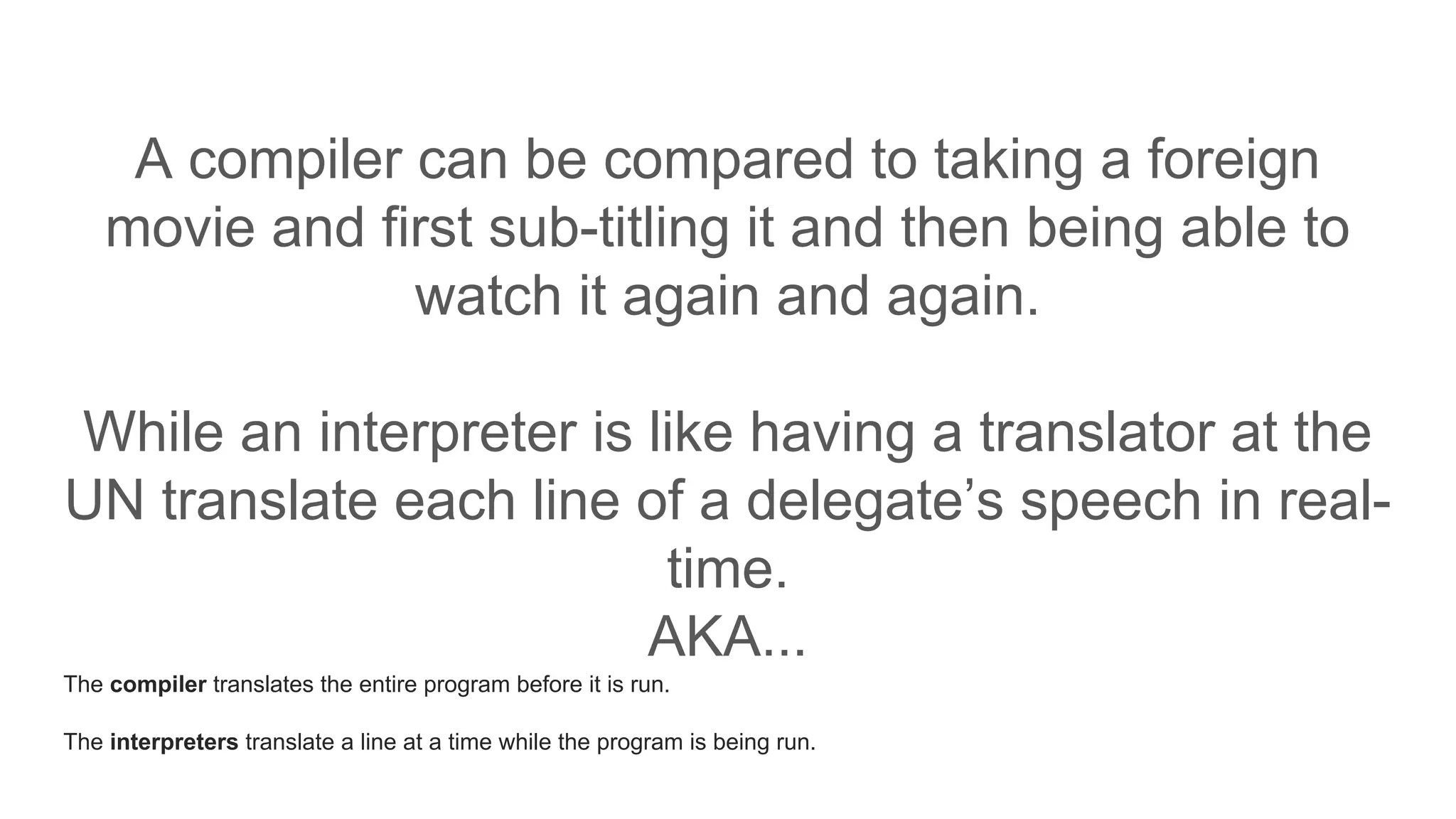 Compilation v. interpretation | PDF | Programming Languages | Computing