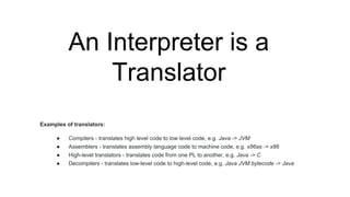 Compilation v. interpretation | PDF | Programming Languages | Computing