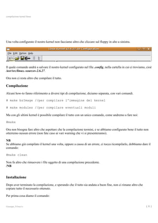 Compilazione Kernel | PDF