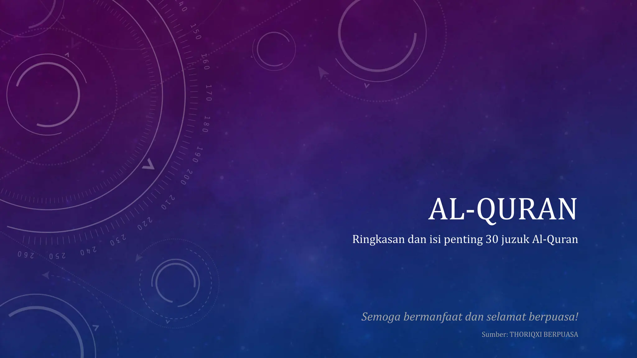 Ringkasan dan isi penting 30 juzuk Al-Quran | PPTX