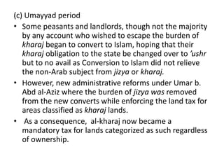 al kharaj in islamic land law | PPTX