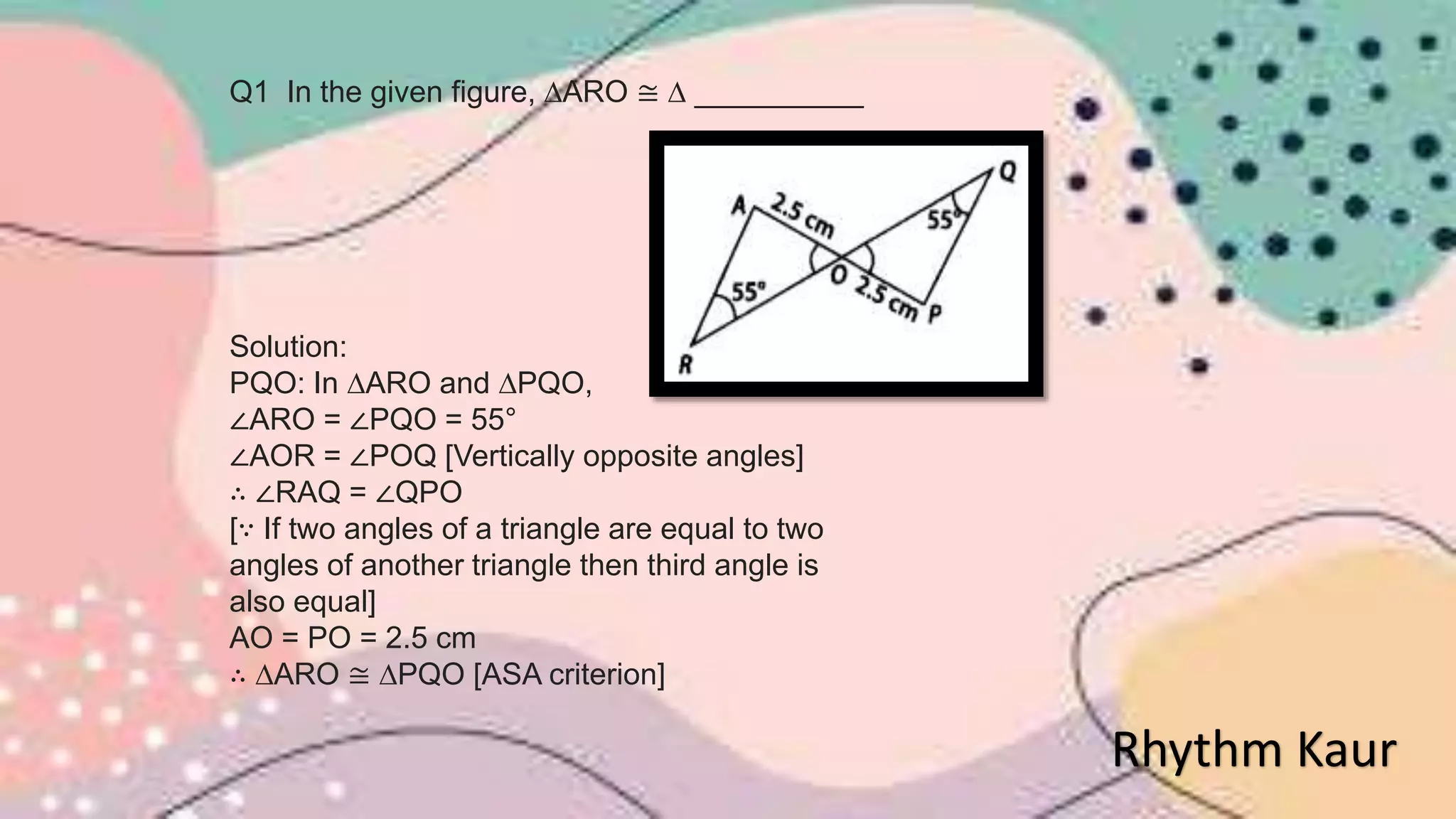 ASA Theorem | PPTX