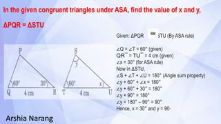 ASA Theorem | PPTX