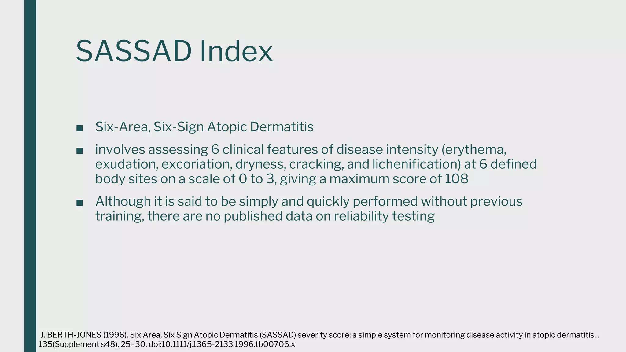 Compiled Scoring Systems in Dermatology_1650928171.pptx | Skin and Dermatology | Diseases and ...