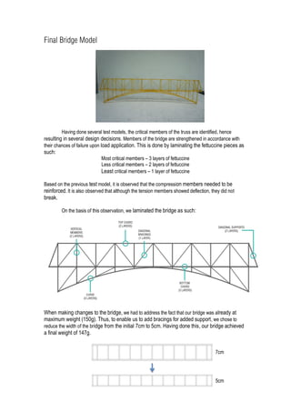 Building Structures - Fettucine Bridge | PDF