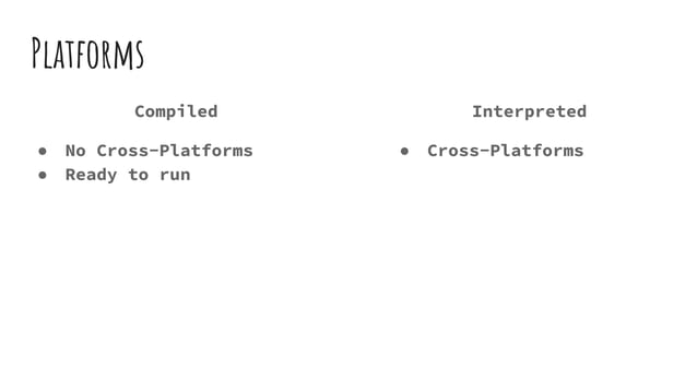 Compiled vs interpreted Linguages | PDF