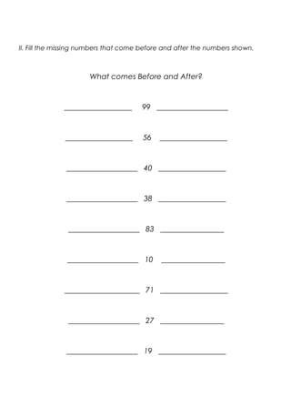 Compiled worksheets in math for kids | DOC