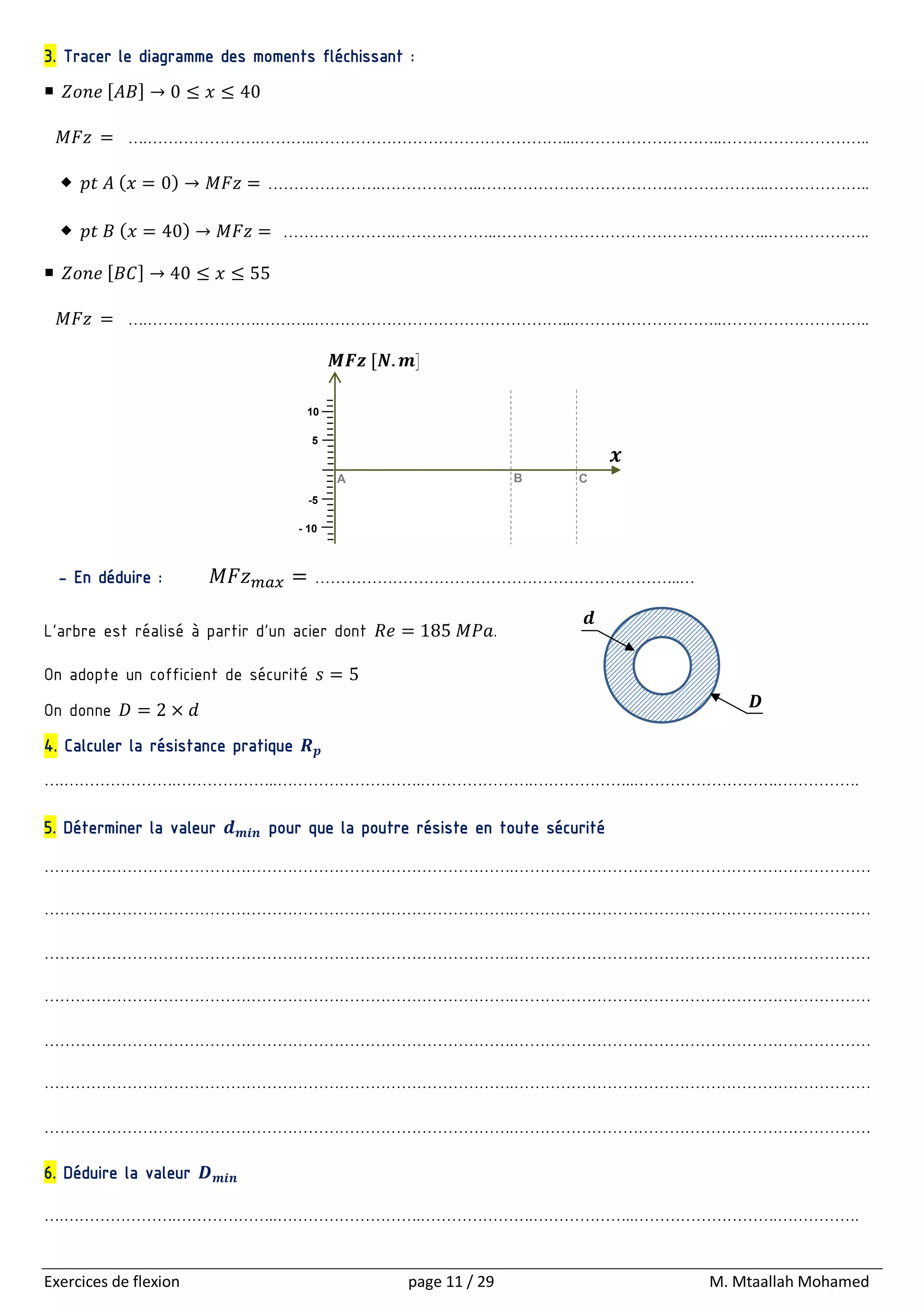 Exercices Flexion Plane Simple | PDF