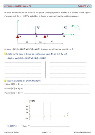 Exercices Flexion Plane Simple | PDF