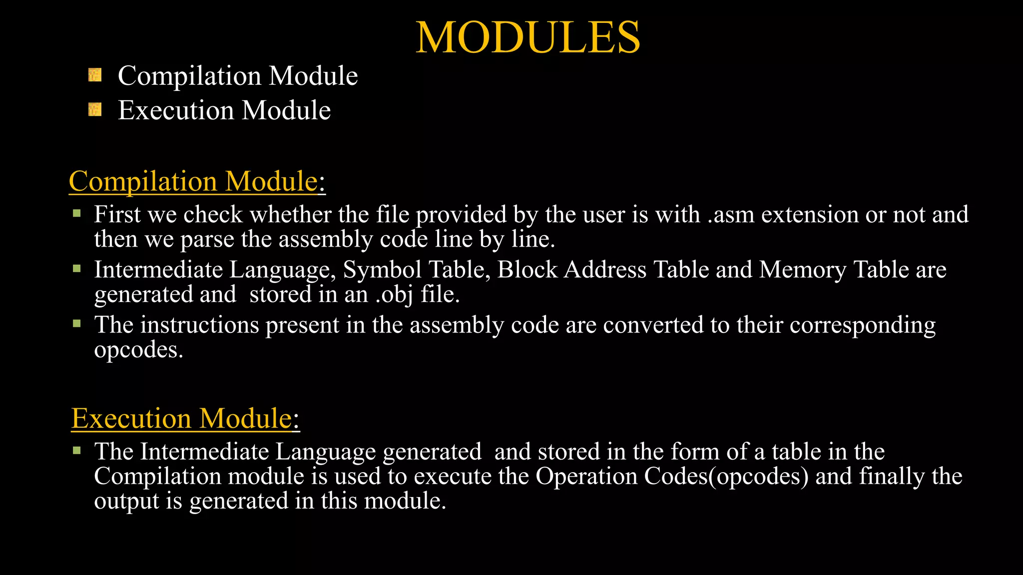 Assembly Language Compiler Implementation | PPT Assembly Language Compiler Implementation | PPT
