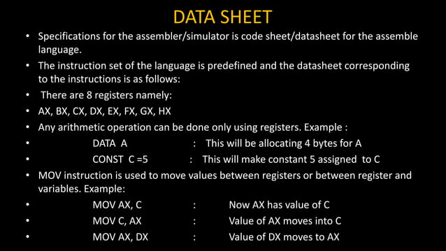 Assembly Language Compiler Implementation | PPT Assembly Language Compiler Implementation | PPT