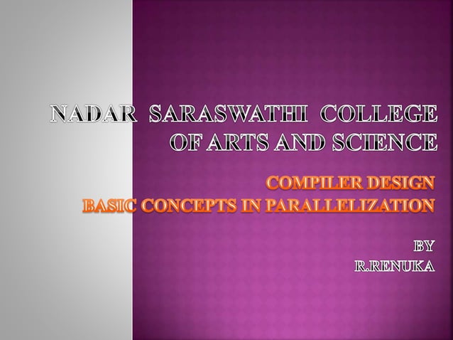 Compiler design | PPT