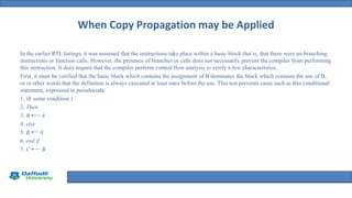 Copy propagation | PPTX