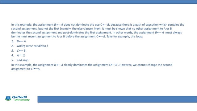 Copy propagation | PPTX | Programming Languages | Computing