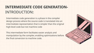 compiler design-Intermediate code generation.pptx