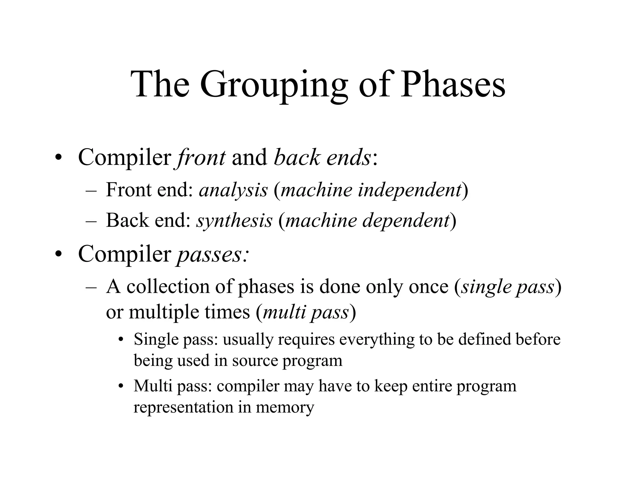 Compiler an overview | PPTX | Programming Languages | Computing