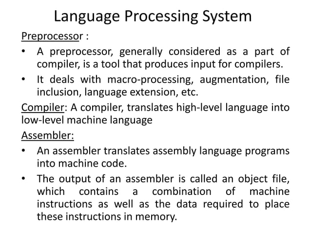 Compiler An Overview Pptx Programming Languages Computing