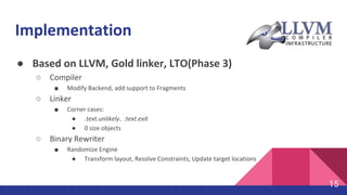 Compiler assisted code randomization S&P'18 | PPT