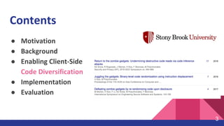 Compiler assisted code randomization S&P'18 | PDF