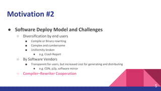 Compiler assisted code randomization S&P'18 | PDF