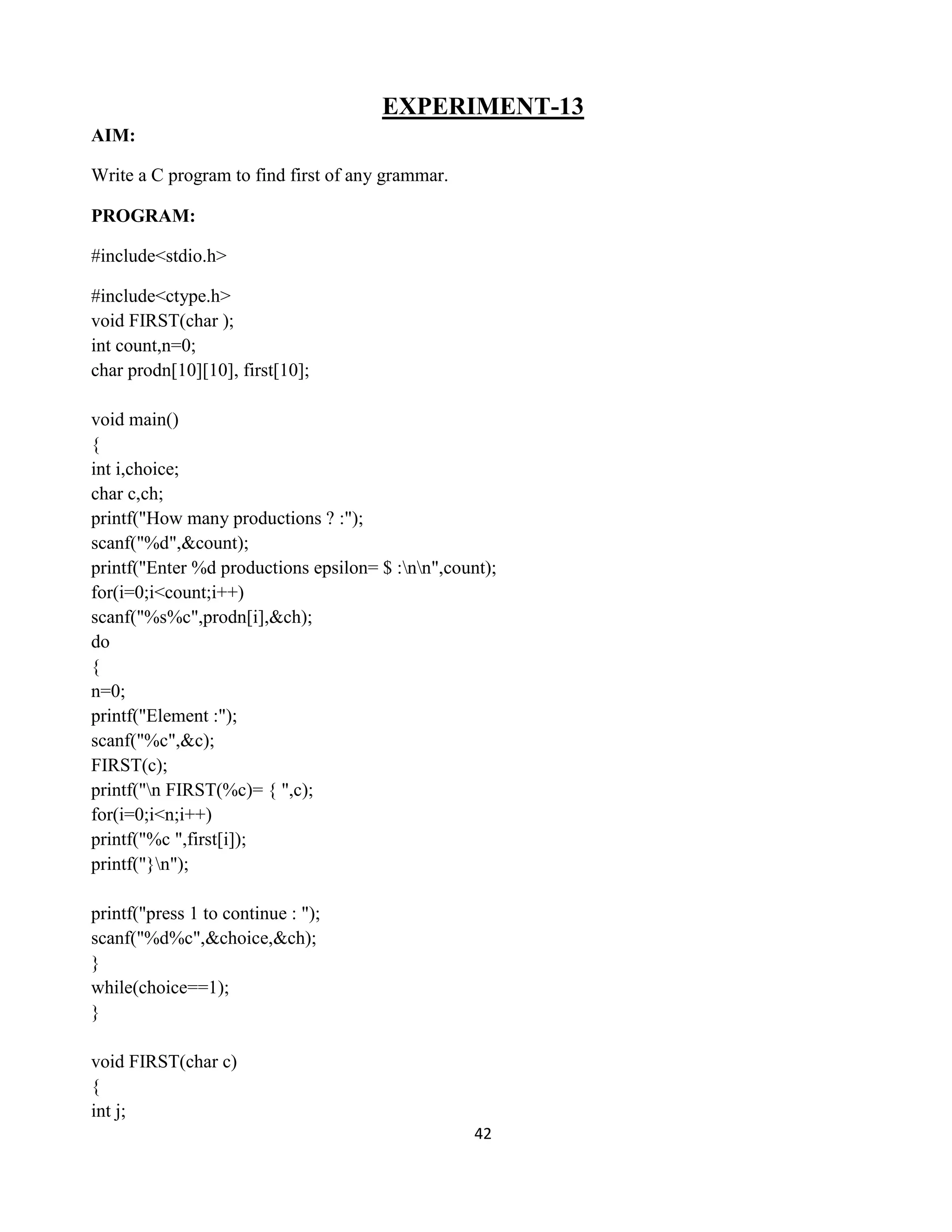 Compiler design-lab-manual v-cse | PDF