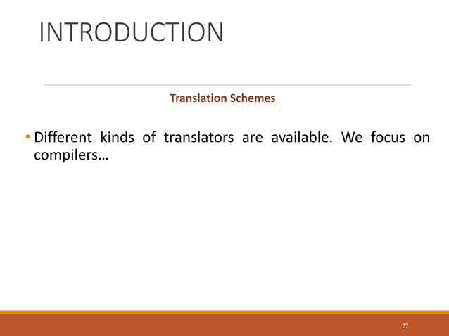 Compiler Construction Lecture One .pptx Compiler Construction Lecture One .pptx