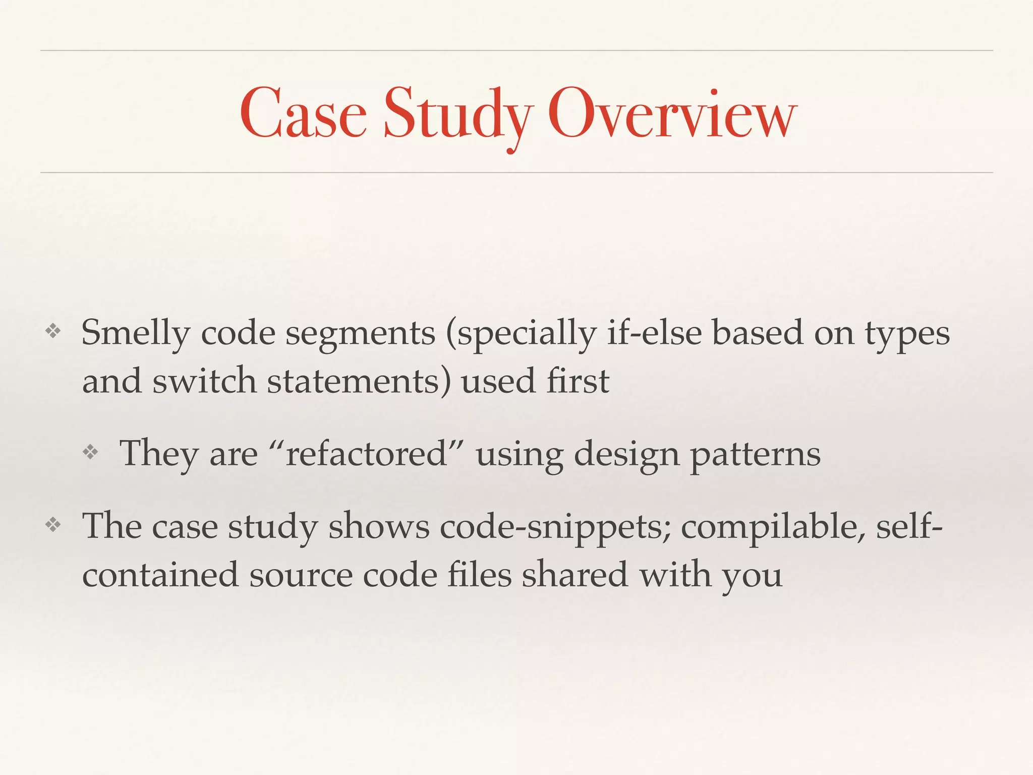 Design Patterns - Compiler Case Study - Hands-on Examples | PDF