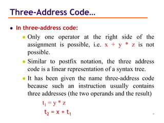 Compiler chapter six .ppt course material | PPT