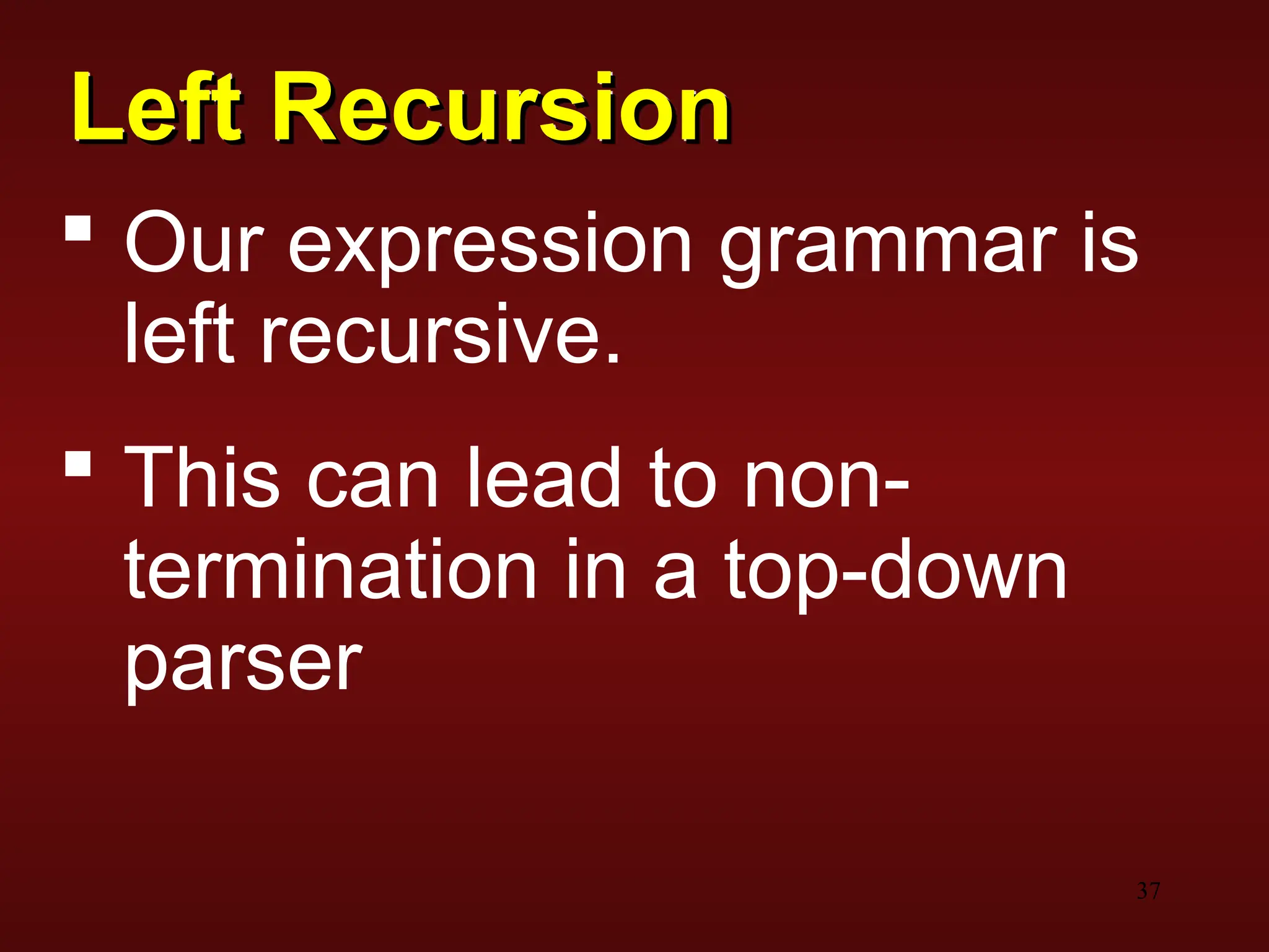 Compiler Construction - CS606 Power Point Slides Lecture 13.ppt Compiler Construction - CS606 Power Point Slides Lecture 13.ppt