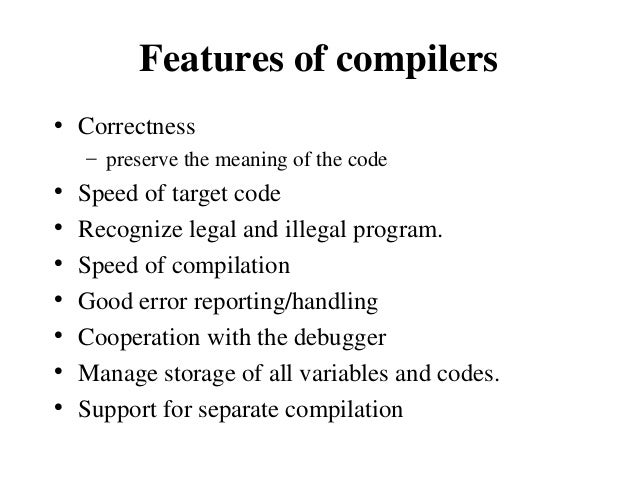 Introduction to Compiler Construction Introduction to Compiler Construction