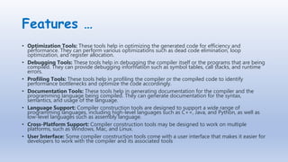 compiler construction tool in computer science . | PPTX