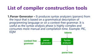 compiler construction tool in computer science . | PPTX