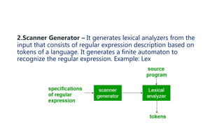 compiler construction tool in computer science . | PPTX