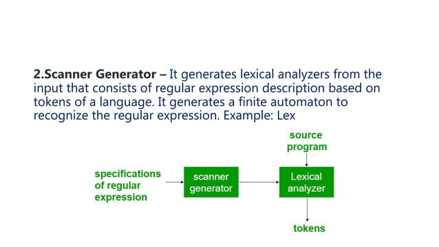 compiler construction tool in computer science . | PPTX