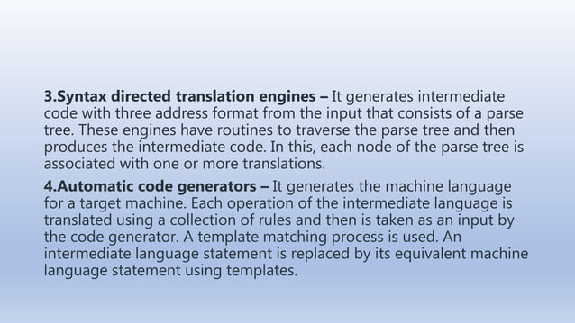 compiler construction tool in computer science . | PPTX
