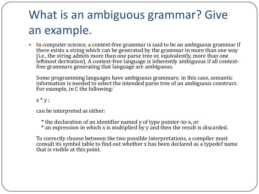 Compiler Design - Ambiguous grammar, LMD & RMD, Infix & Postfix, Impl…