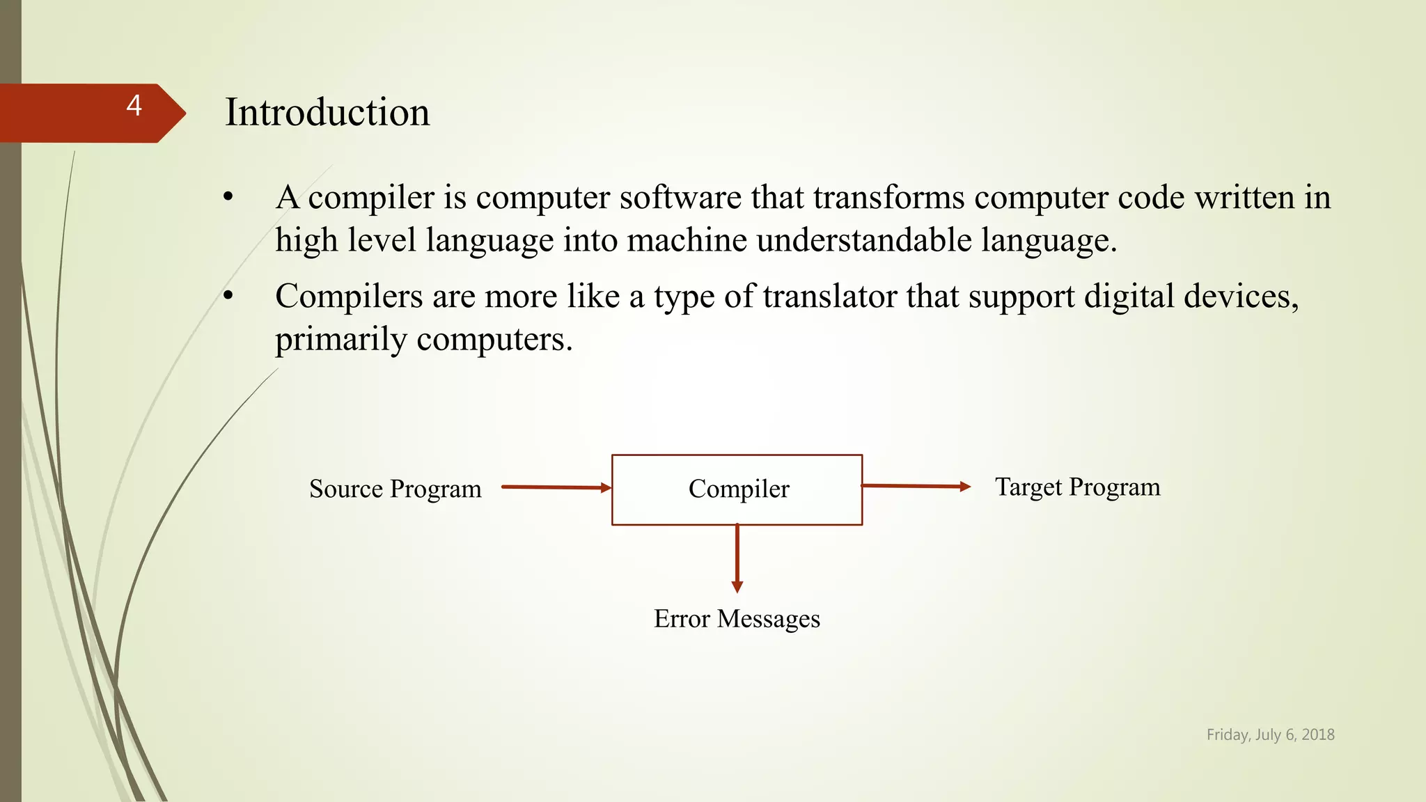 Compiler design | PPTX | Programming Languages | Computing