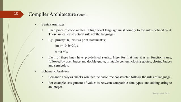 Compiler design | PPTX | Programming Languages | Computing