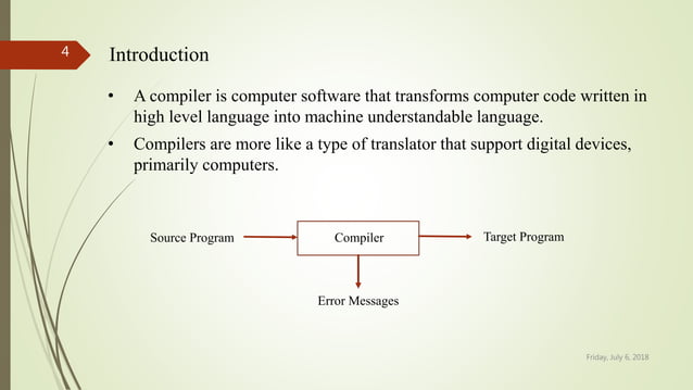 Compiler design | PPTX | Programming Languages | Computing