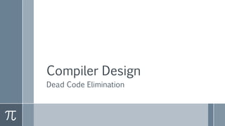 Dead Code Elimination | PPTX