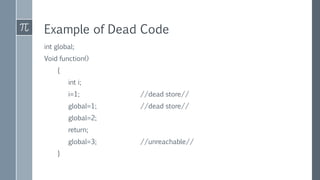 Dead Code Elimination | PPTX