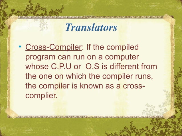Compiler Design Basics | PPT | Programming Languages | Computing