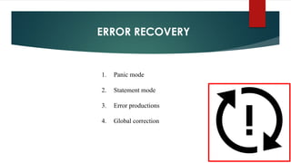 Compiler design error handling | PDF