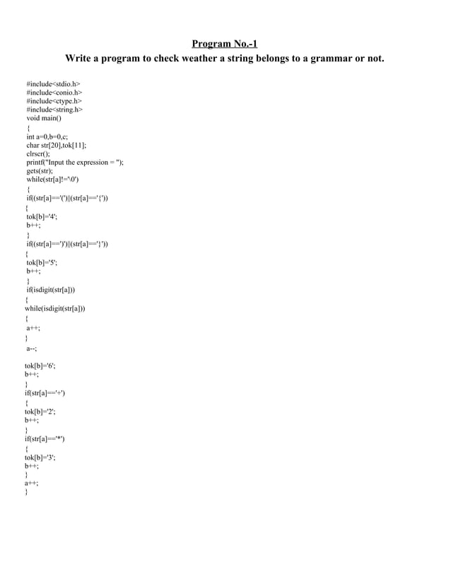 Compiler design file | DOC