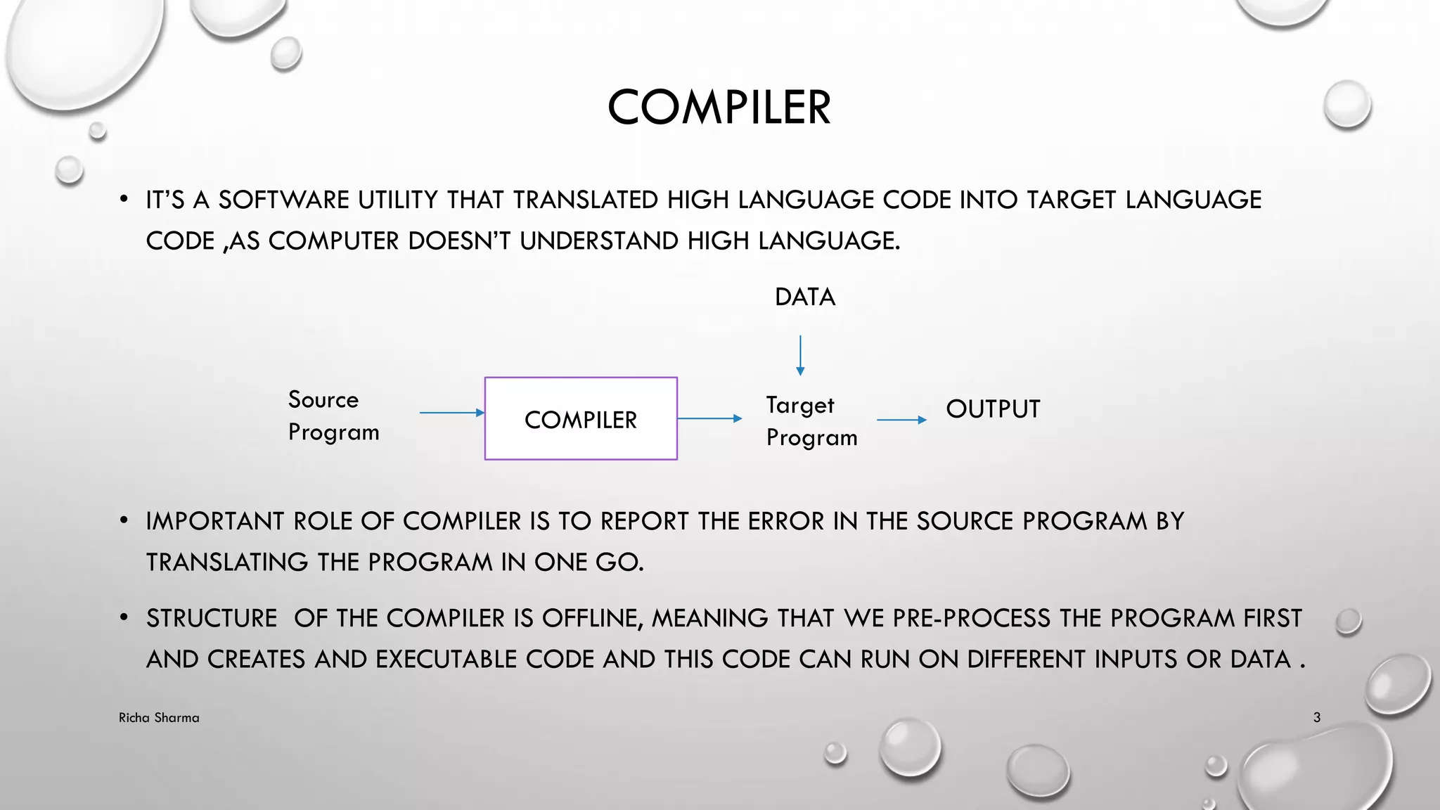 Compiler Design Introduction | PPT Compiler Design Introduction | PPT